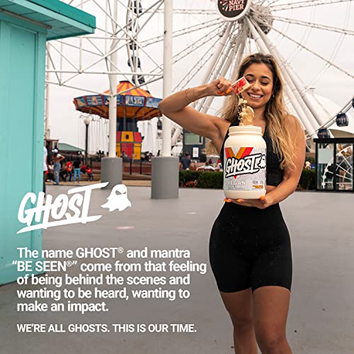 GHOST Vegan Protein Powder, Pancake Batter - 2lb, 20g of Protein - Plant-Based Pea & Organic Pumpkin Protein - Post Workout & Nutrition Shakes, Smoothies, & Baking - Soy & Gluten-Free