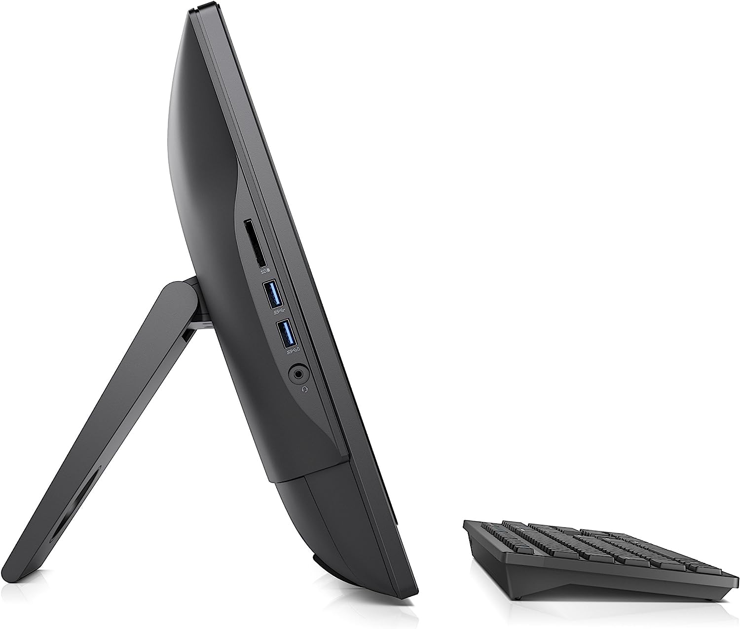 Dell OptiPlex 3050 All in One PC Desktop Computer, Intel Core i5-7500T Processor, 8GB RAM, 256GB SSD, WiFi, Bluetooth, Wired Keyboard & Mouse (Renewed)
