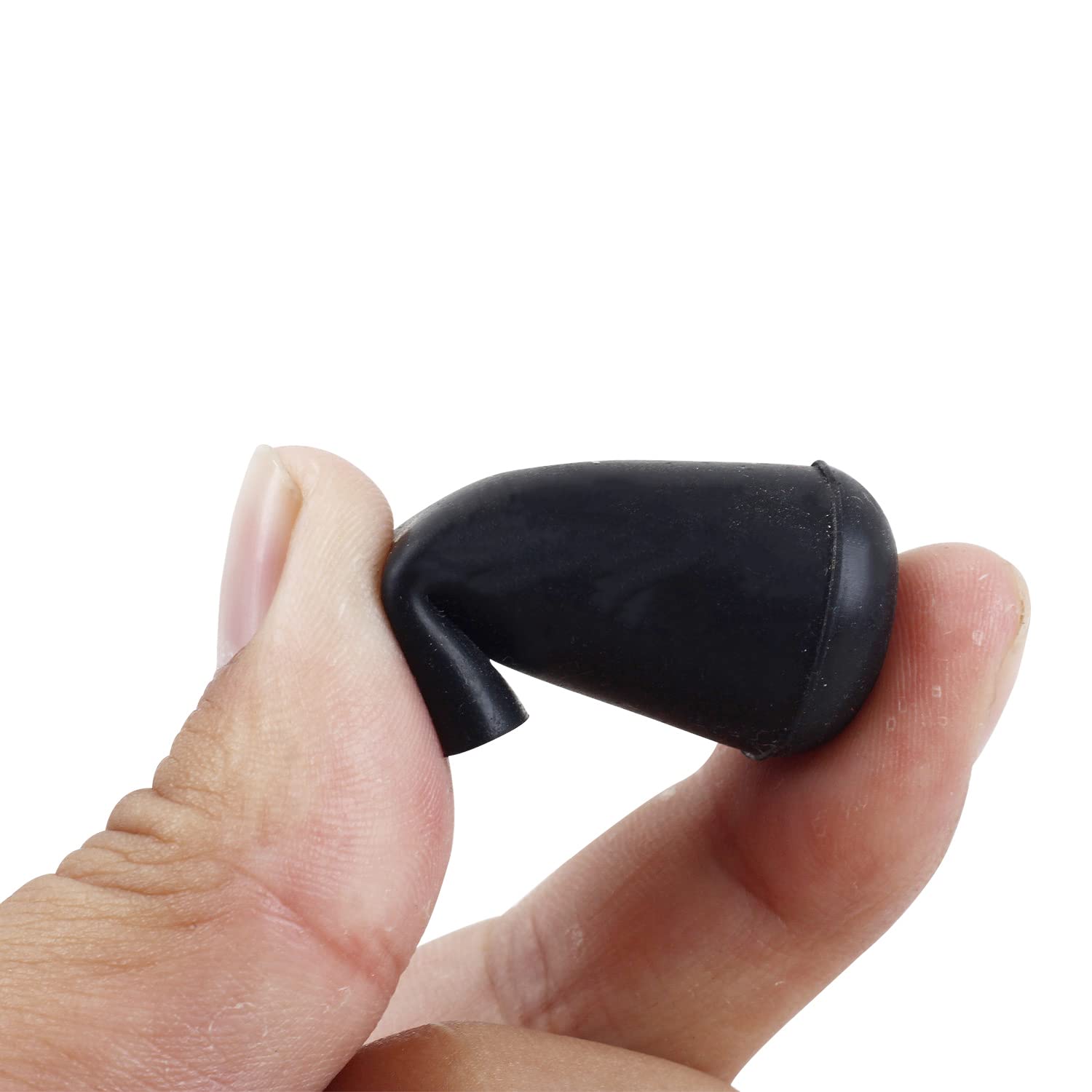 FENJANER Archery Soft Rubber Arrowheads Practice Safety Arrow Tips Hunting Game(Pack of 12) (Black)