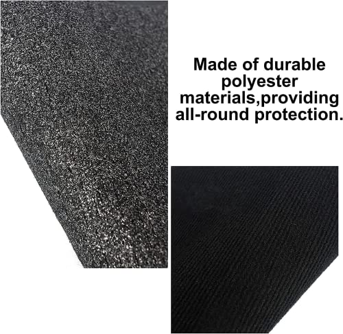 NEWFOM RV Step Rug Wraparound Radius Camper Stair Cover Trailer Step Carpet 18-23 Inch Wide RV Step Covers 2PCS (18" Width, 8-9" Depth 2pcs)