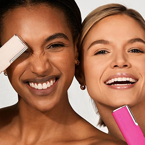 DERMAFLASH LUXE Anti-Aging Sonic Dermaplaning Exfoliation Tool for Women, White