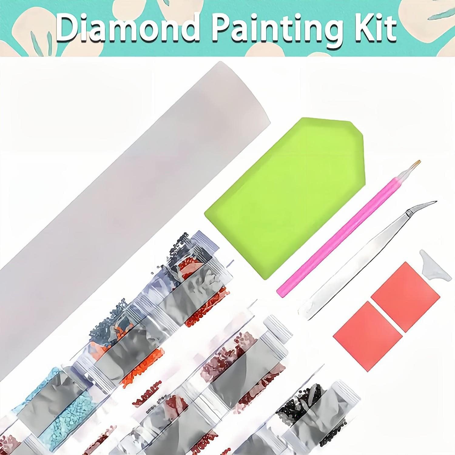 Diamond Painting Kits for Adults, DIY 5D Square Full Drill Art Perfect for Relaxation and Home Wall D¨¦cor (Stitch, 12x16inch)