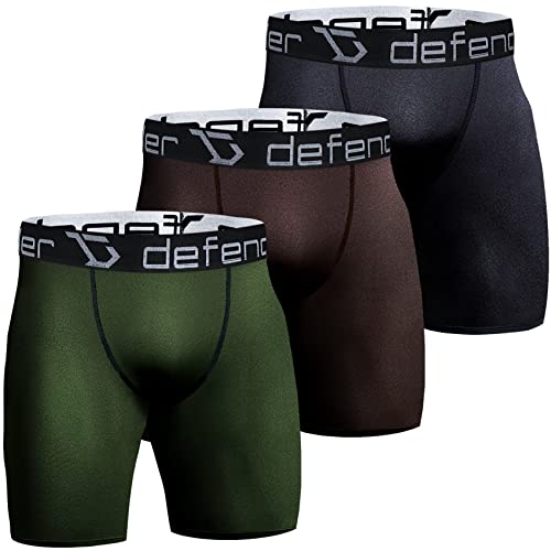 dfen Men's New Sports Compression Under Base Layer Jerseys Shorts Fits Cold Cool UV Bottoms Quick Dry BBBNGN_XL