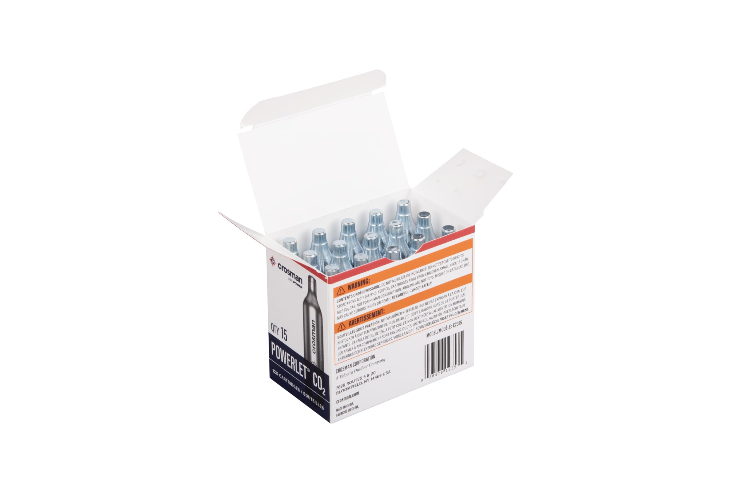 Crosman 15-Count CO2 Cartridges For Air Rifles And Air Pistols