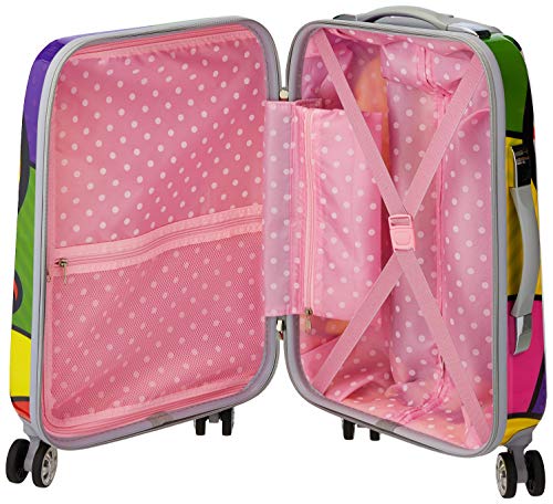 Rockland Vision Hardside Spinner Wheel Luggage, Assorted/Multicolor, Carry-On 20-Inch