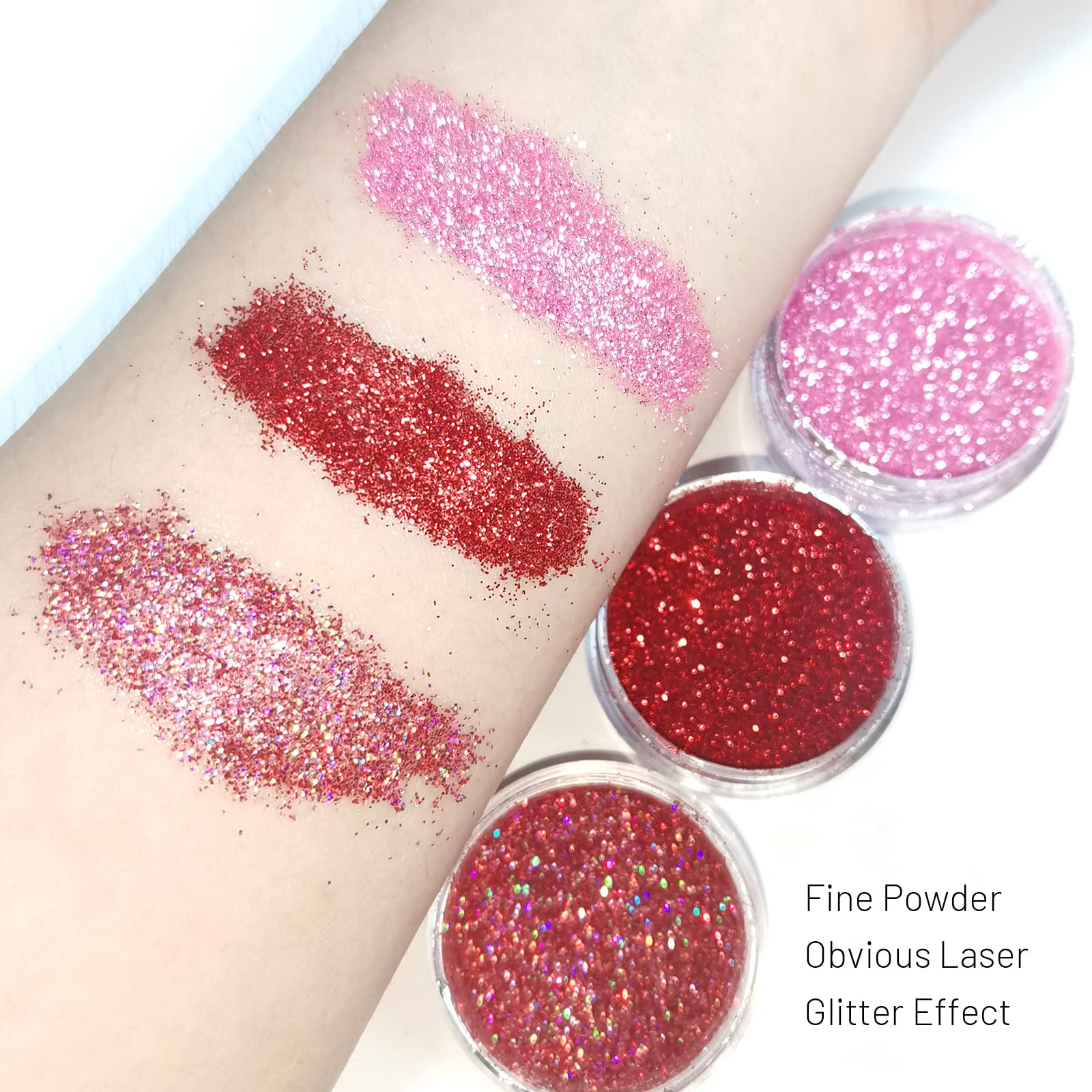 FREEORR 3 Colors Glitter Lip Kit, Diamond and Glitter Metallic Lip Powder with Lip Primer, Waterproof Long Lasting & Smudge Proof, Upgrade Version Glitter Lip Cosmetic without Sticky Flake Off Set B