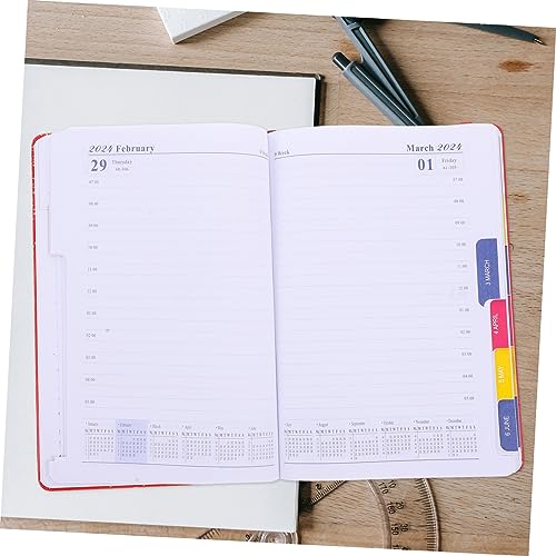 Didiseaon 2024 Agenda Book notebooks for work note pad notepad calendar appointment plan pad study plan pad school planner date plan pad weekly planner Dating Paper efficient Schedules