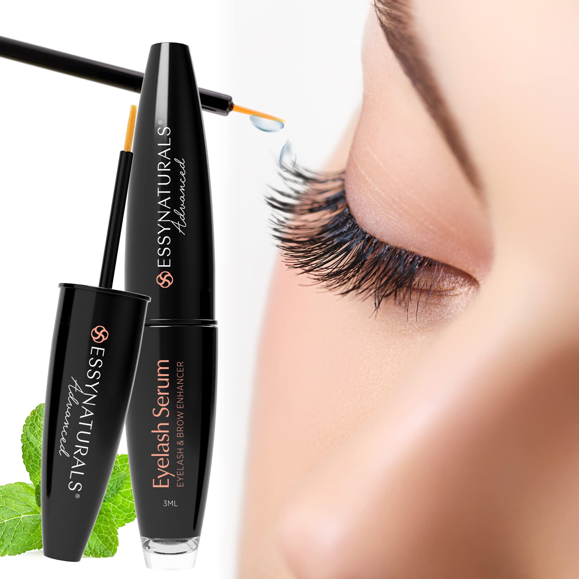 EssyNaturals Eyelash and Brow Growth Serum - 2 Pack