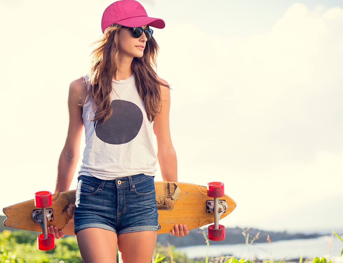 Cross Hat Womens Baseball Cap -Cross Ponytail Hat Baseball Cap Red