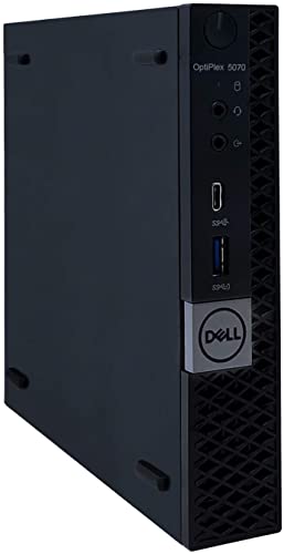 Dell Optiplex 5070 Micro MFF Desktop PC Intel i3-9100T, 16GB DDR4 New 512GB M.2 NVMe SSD, WiFi BT HDMI New KB & Mouse Windows 11 Pro (Renewed)