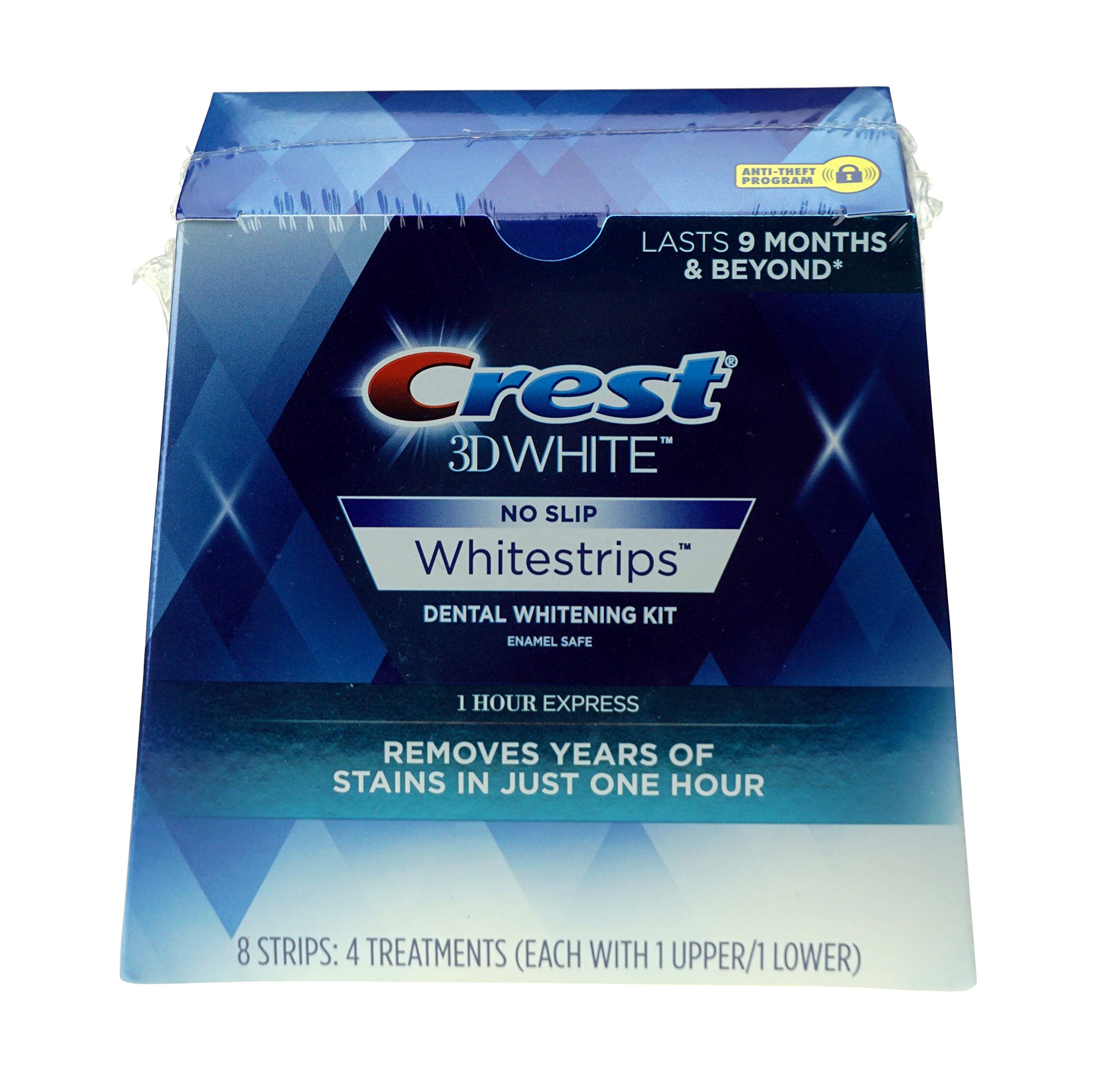 Crest 3d White 1-Hour Express Teeth Whitening Kit, 8 Strips (4 treatments)