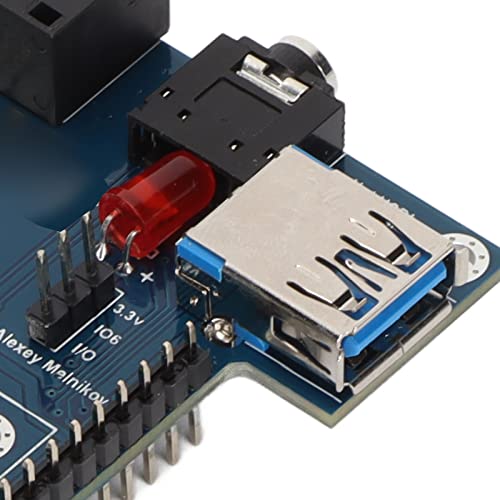IO Board, Manual Soldering Digital IO Module 3 Status LED Lights Professional Mini for Gamepad