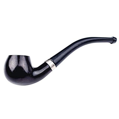 Direct Tobacco Pipes,Smoking Pipe Pipes, Cigar Cigarette Vintage Wooden Durable Tobacco,Black