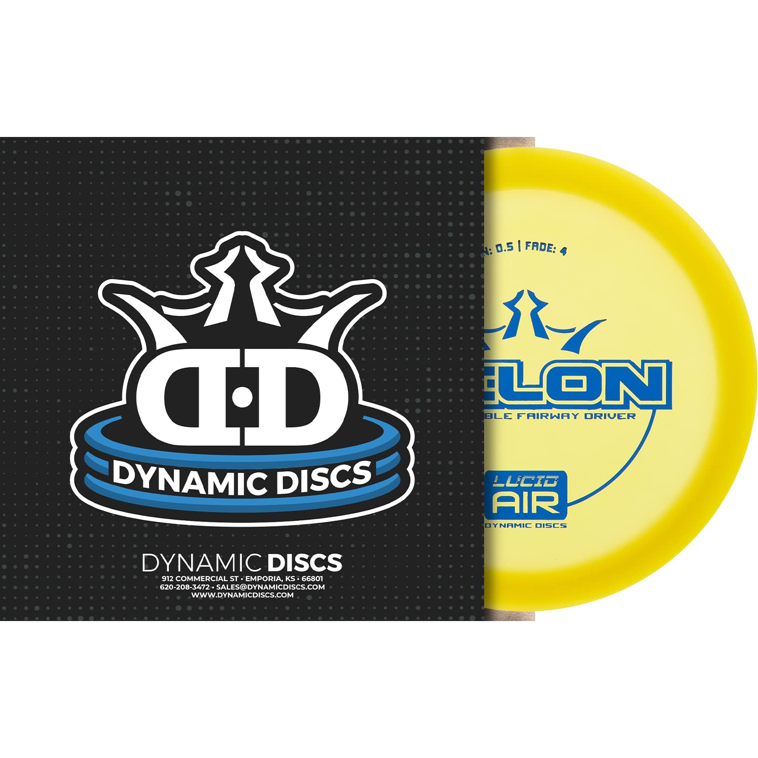 Dynamic Discs Lucid AIR Felon Disc Golf Driver | Frisbee Golf Disc | Overstable Fairway Driver | Premium Disc Golf Discs (Orange)