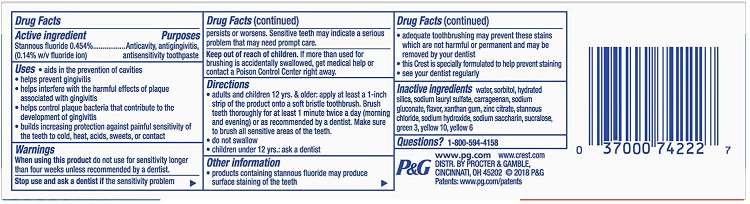 Crest Pro-Health with a Touch of Scope Whitening Toothpaste, 4.6 oz (Pack of 3) - Packaging May Vary