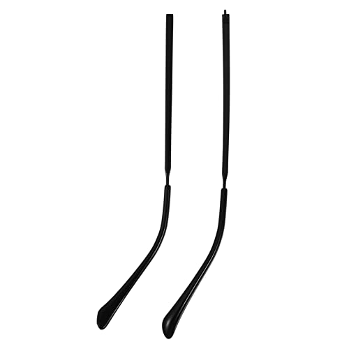 Hemobllo Metal Glasses Replacement Temple, Eyeglasses Arms Legs 1 Pair Glasses Temple Eyewear Frame Temple Sunglasses Arm Replacement (Black)