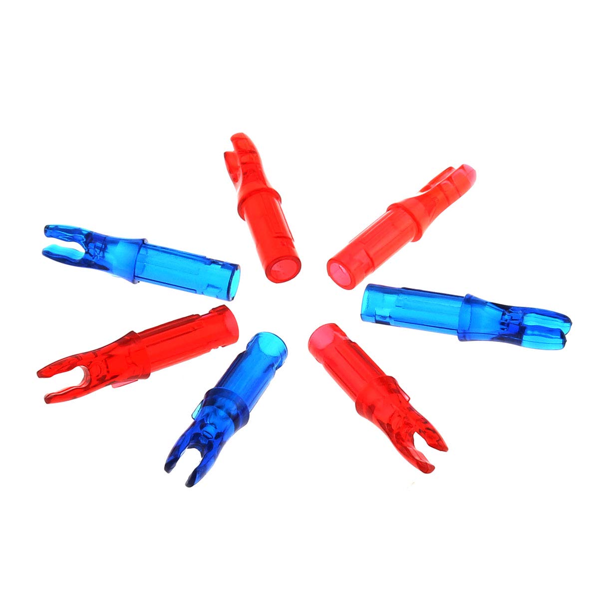 DGZZI Archery Arrows Nock 30PCS 6.20mm/.244Inch Inside Diameter Plastic Insert Tail for Arrows Hunting