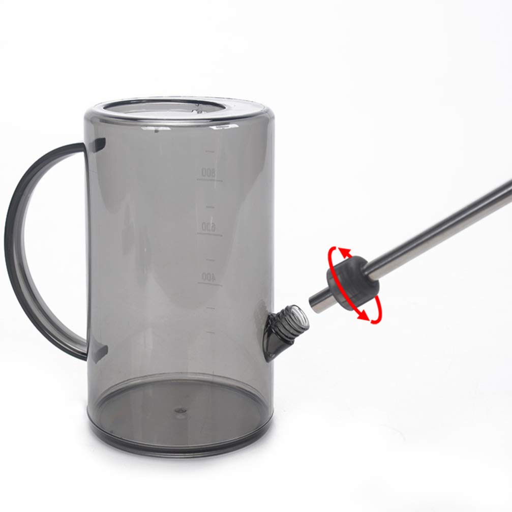 Hemoton 2Pcs Indoor Watering Can, Plastic Watering Can, 1L/34oz Small Watering Can Long Spout Watering Can for Garden House Bonsai Plants