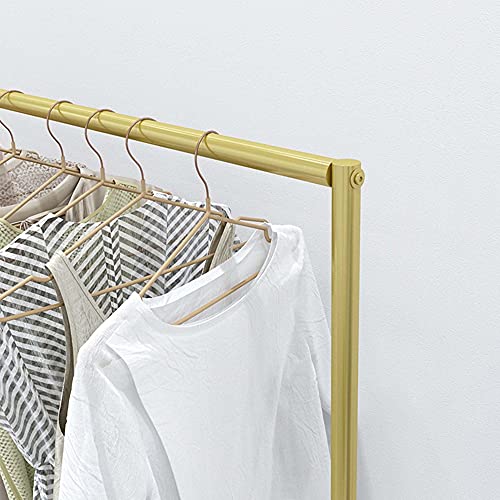 NEOCHY Clothing Display Racks, Iron Heavy-Duty Hangers, Open Child Clothing Store Display Racks/Golden/100X40X150Cm