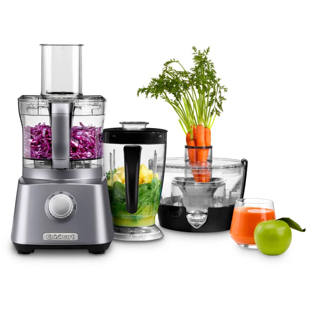 Cuisinart CFP-800FR Kitchen Central 3 in 1 8 Cup Food Processor - Silver - Certified Refurbished