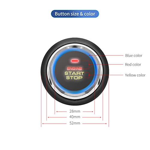EASYGUARD EC003N-K-1 PKE Car Alarm System Proximity Lock Unlock Push Button Start Remote Engine Start Keyless Go System DC12V