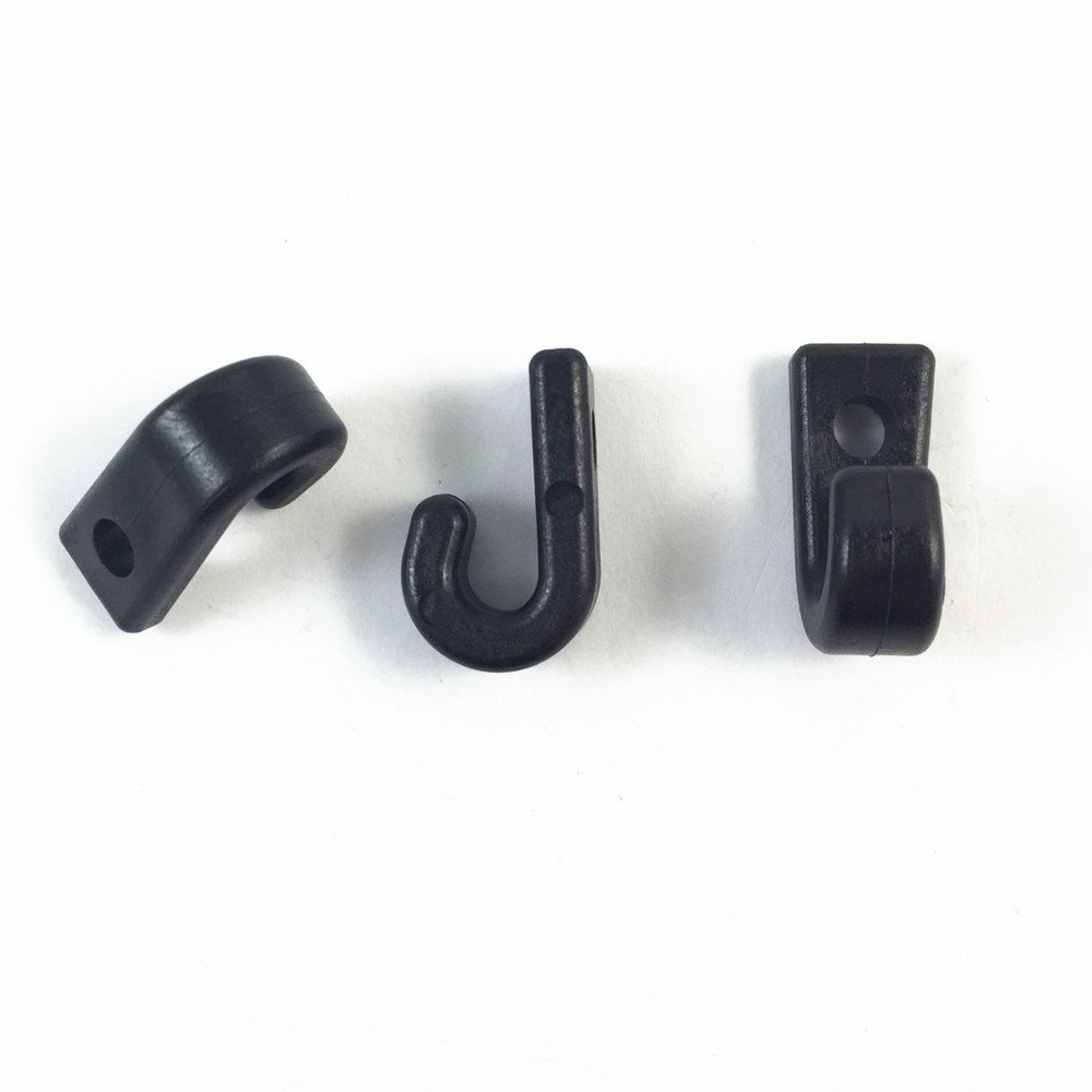 DHLink 10 Pcs Nylon J Hooks with Screws and Nuts Set Kayaks Accessories