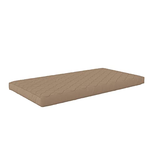 DHP 6 Inch Quilted Mattress, Twin, Tan
