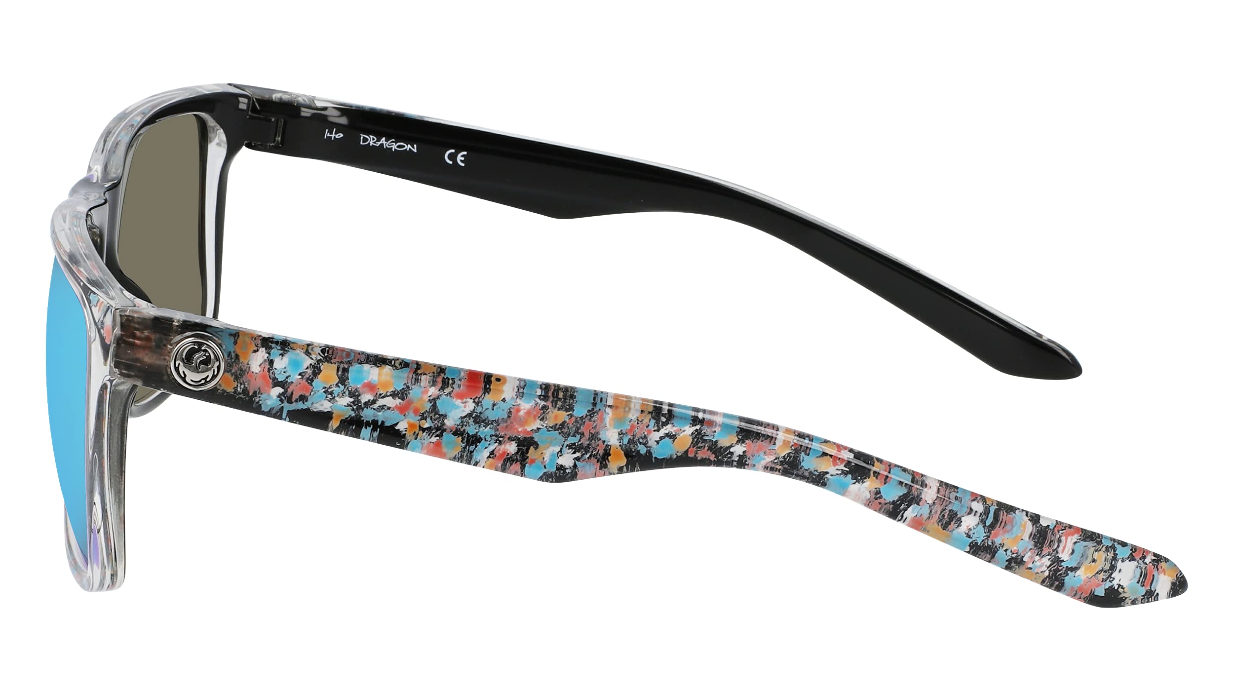 Dragon Meridien Sunglasses - Matte Black H2O Frame | Ll Blue Ion Polar Lens