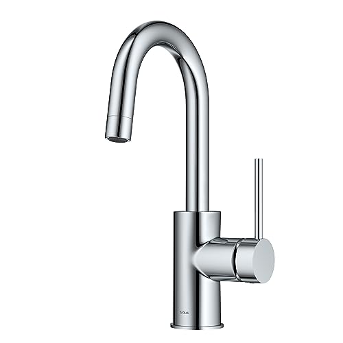 KRAUS Oletto Single Handle Kitchen Bar Faucet in Chrome Finish, KPF-2600CH
