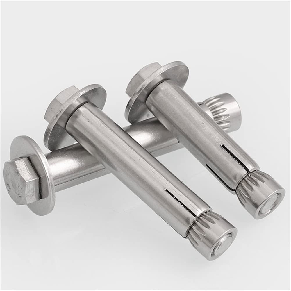Expansion Bolts,Stainless Steel Expansion Screw Shield Anchor with Hex Bolt for Bracket Connecting Fastener Air Conditioning Wall Fixing Screw Anchor Bolts (Size : M12X80 1pcs)