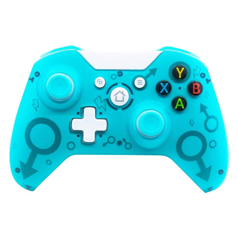DRAGON SLAY N1 2.4GHz Wireless USB Game Controller for Xbox One, Xbox Series X, PS3, Windows PC, Dual Motor Vibration Gamepad (Teal)