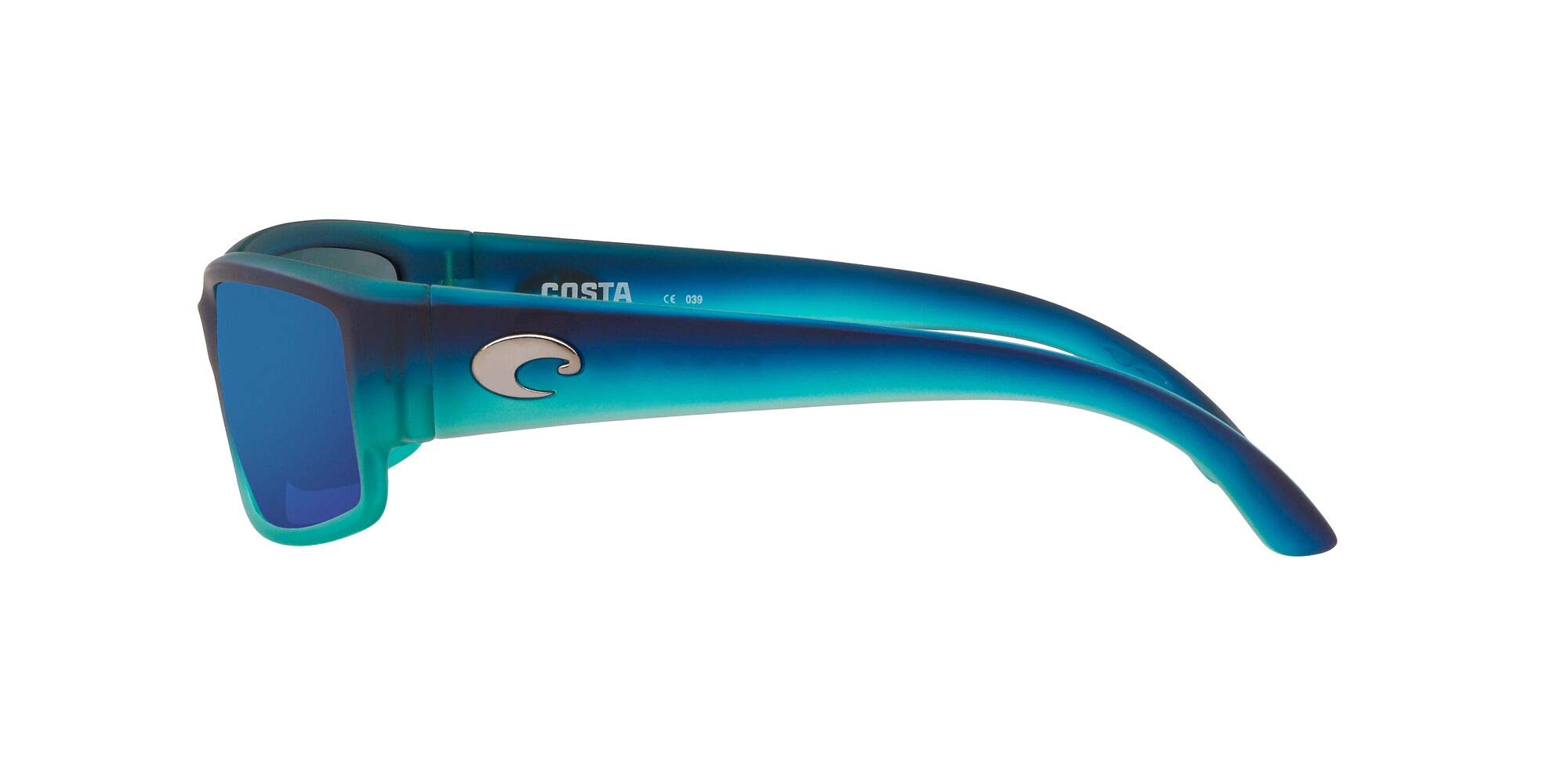 Costa Unisex Sunglasses Tiger Shark Ocearch Frame, Blue Mirror Lenses, 59MM