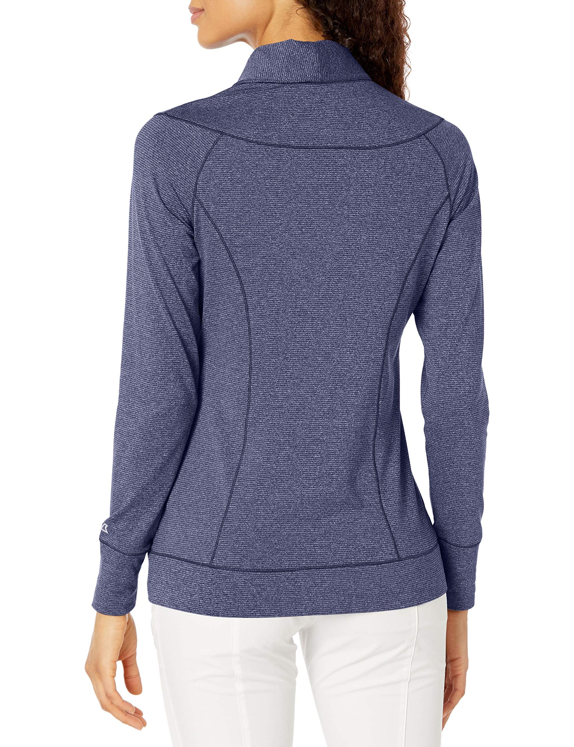 Cutter & Buck womens Cb Drytec Shoreline Half-zip Pullover Shirt, Liberty Navy Heather, Medium US