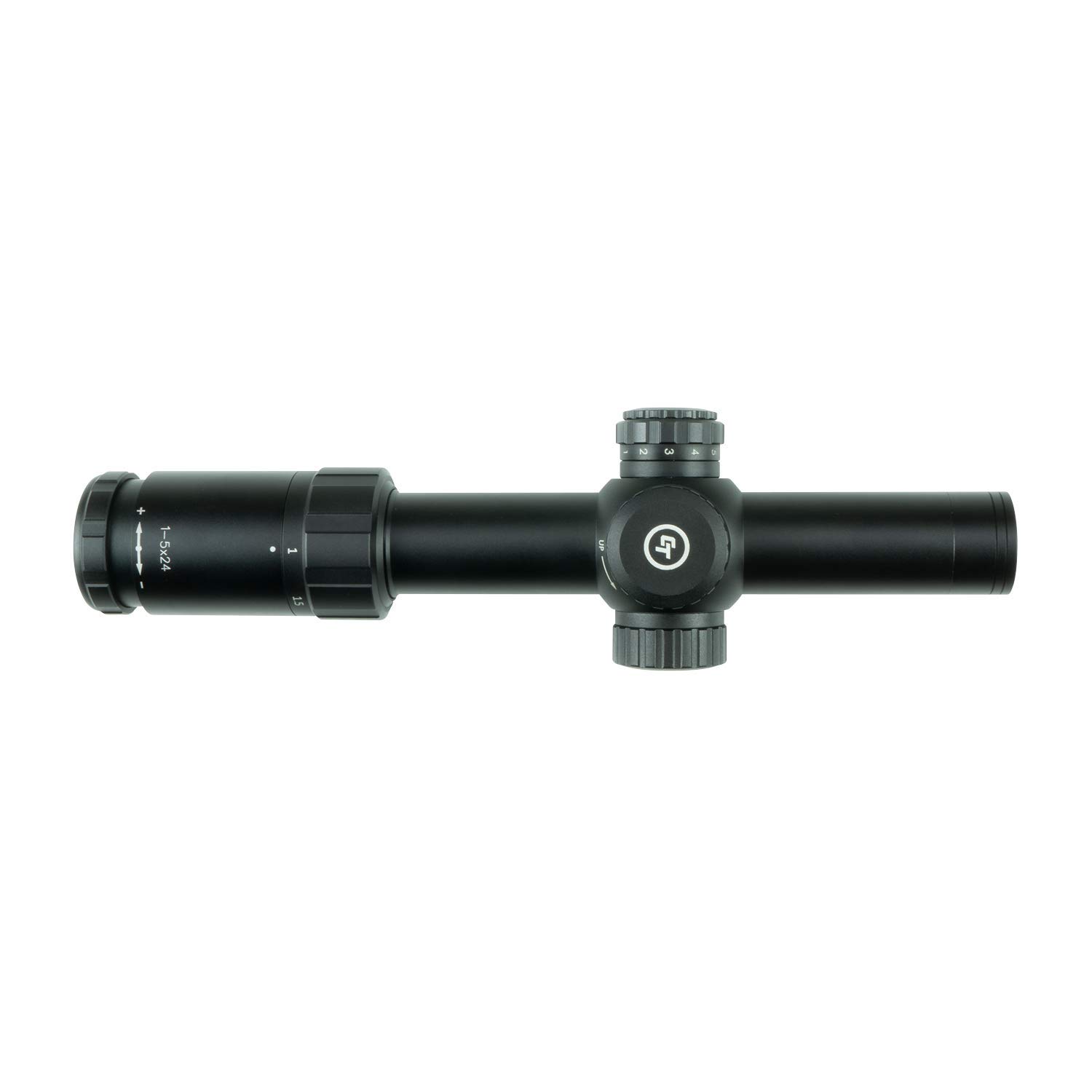 Crimson Trace CTL-5108 1-8x28mm 5 Series Short-Range Tactical Riflescope with FFP, Illuminated MIL Reticle and Zero Reset for Shooting, Competition and Range, 50 mm Objective Lens Diameter