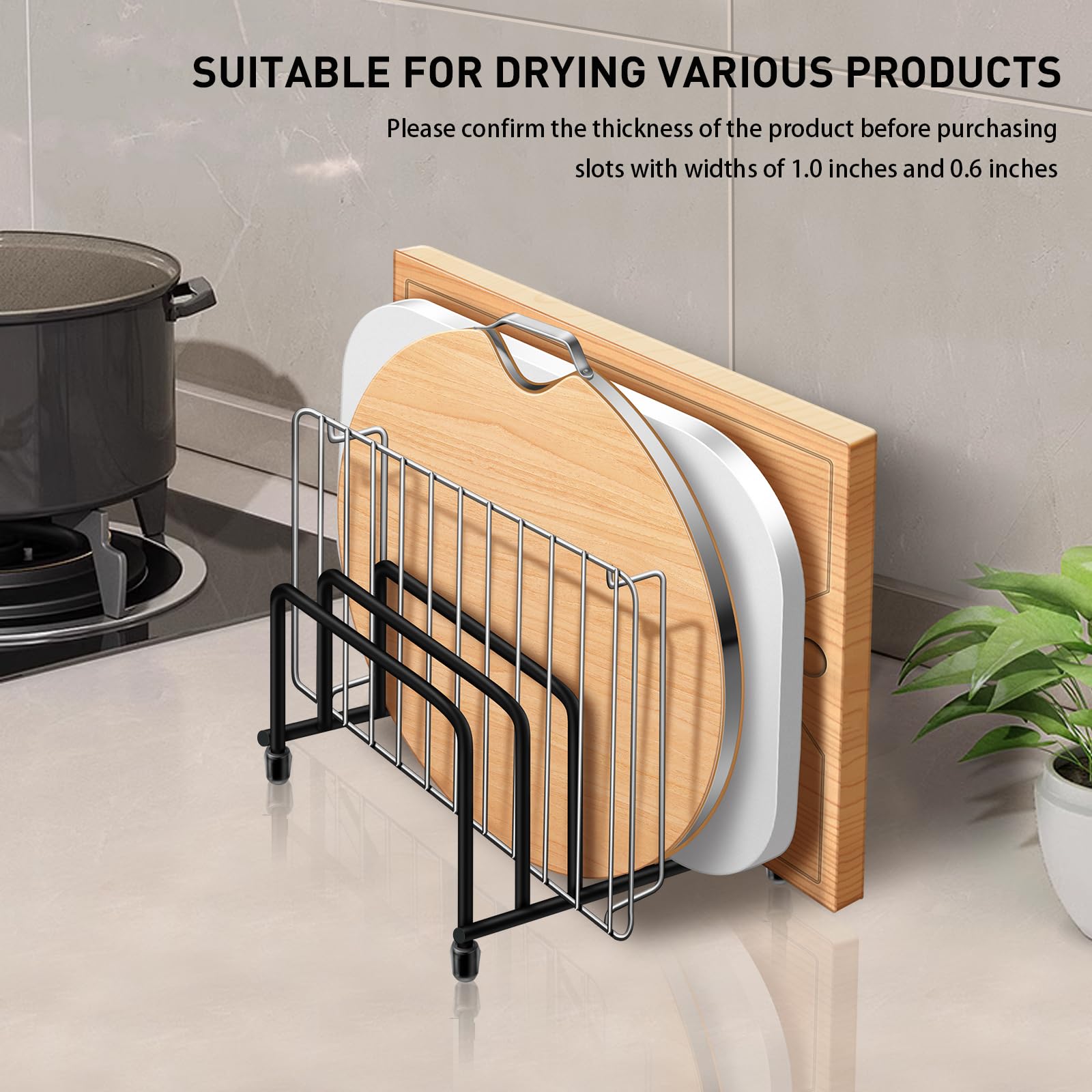 Cutting board organizers (1.0 and 0.6 inch wide slots), cutting board holders, cutting board racks, cutting board storage, biscuit sheets, bakeware organizers for cabinetsā¦