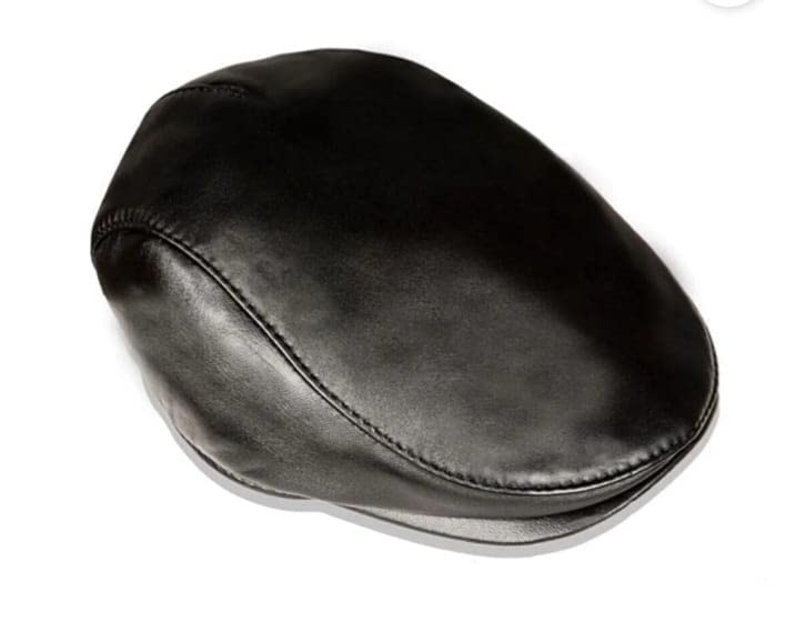 ERAT Leather Hat Men (Black)