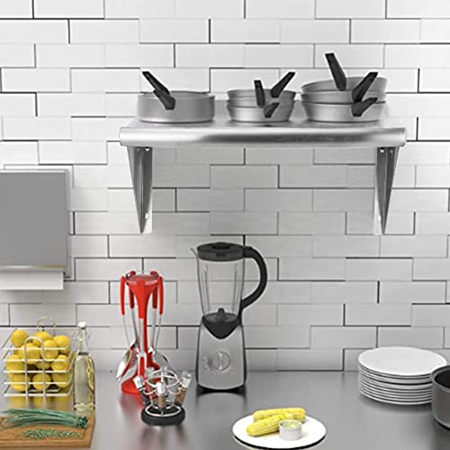 MegaChoice Stainless Steel Shelf, 18 x 24 Inches 110 lbs Load Wall Mount Commercial Shelves, for Restaurant, Home, Kitchen, Hotel, Laundry Room, Bar