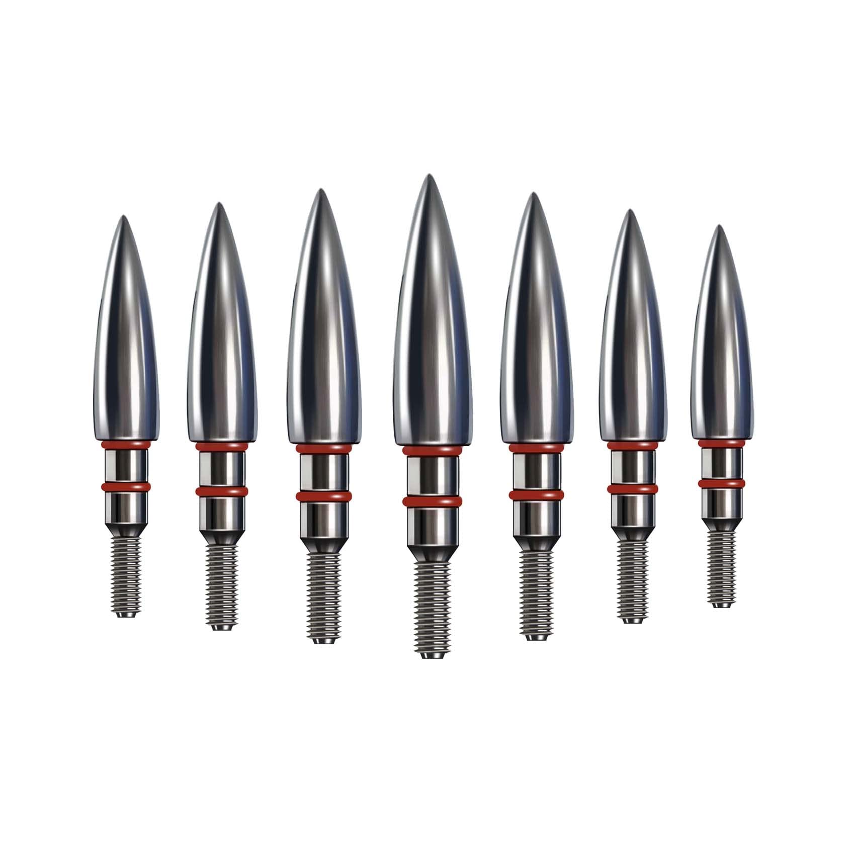 Field Point,Field Tips,100/125/150/200 Grain Field Points, Hunting Arrow Pointed,Archery Points,Top Hat Archery Points,12 Per Dozen (5/16"-100)
