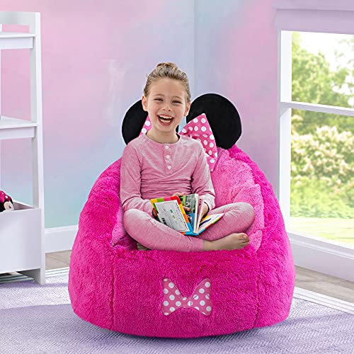 Disney Minnie Mouse Cozee Figural Chair by Delta Children, Toddler Size (for Kids Up to 6 Years Old)