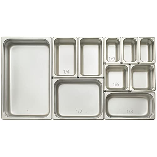 Winco Anti-Jamming Steam Pan, 1/9 by 4-Inch, Standard Weight