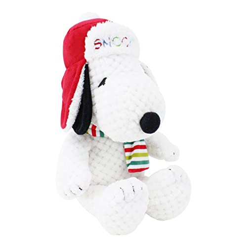 DanDee Peanuts | 12” Singing and Light Up Animated Holiday Snoopy | Officially Licensed Collectible Plush, White