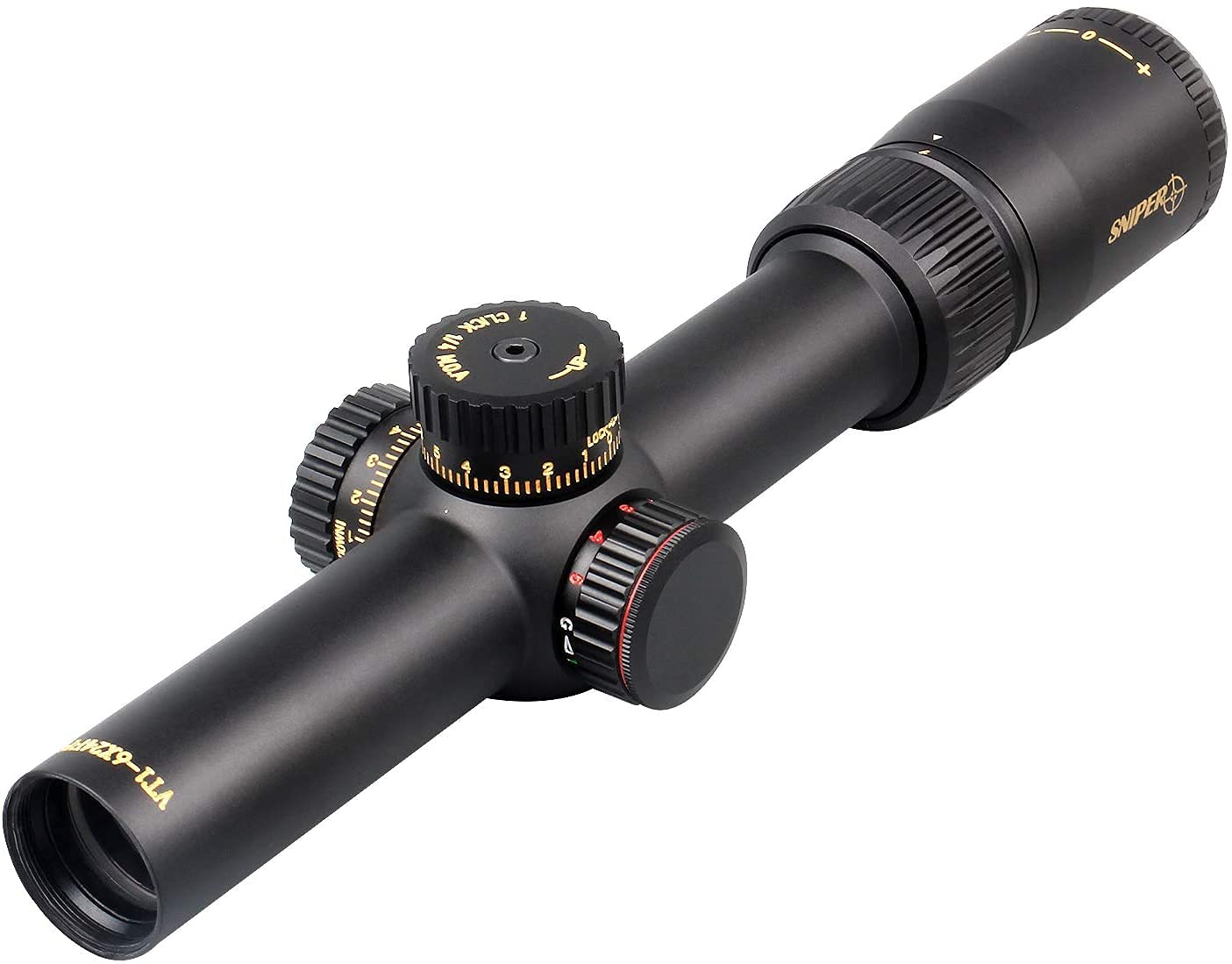 Eastern Tactical Supply VT1-6X24 FFP First Focal Plane (FFP) Scope with Red/Green Illuminated Reticle Includes Mount