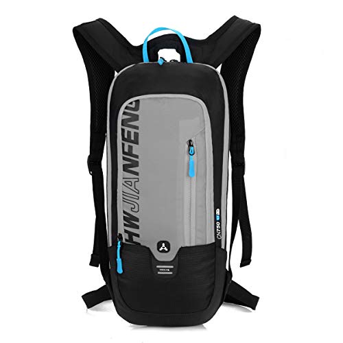 WINDCHASER Cycling Backpack, 10L Bicycle Backpack Waterproof Breathable Bag for Outdoor Travel Hiking Climbing Biking Running Skiing (Grey)
