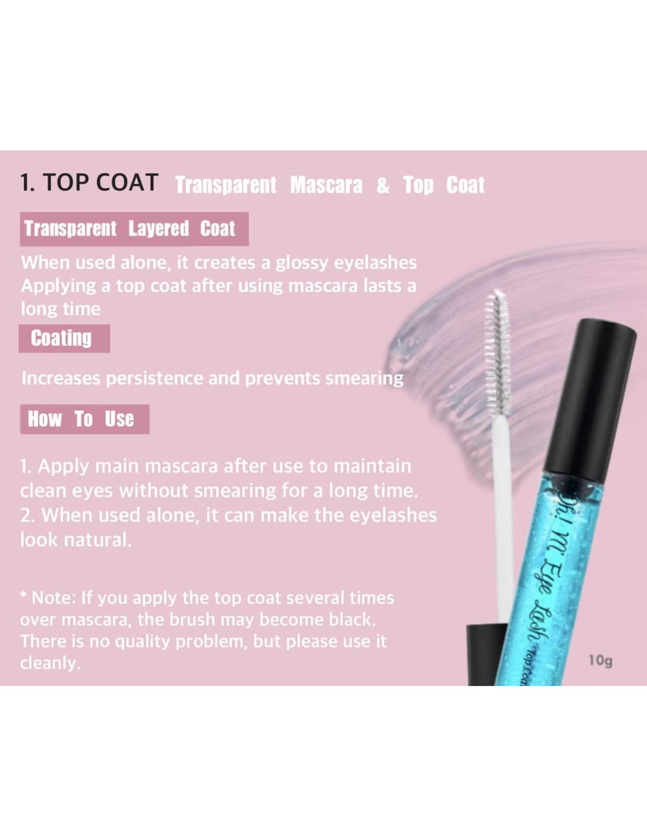 ETUDE Oh My Lash #1 Top Coat - Transparent Layered Coat that Protects your Mascara for Perfect Eyelashes