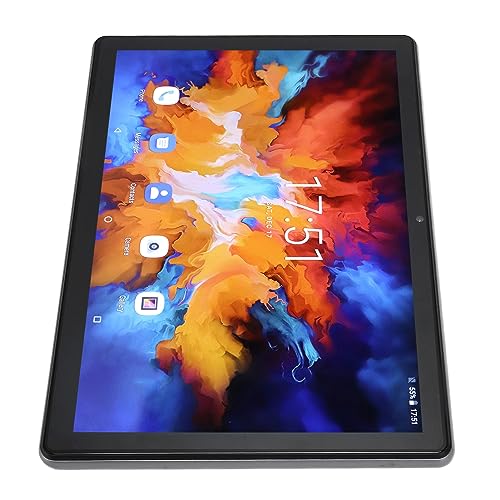 fannay Tablet PC, 10.1 Inch Smart Tablet 100β240V 5GWiFi 5.0 Gray Front 800W Rear 2000W 8GB RAM 128GB ROM for Home for Travel (US Plug)