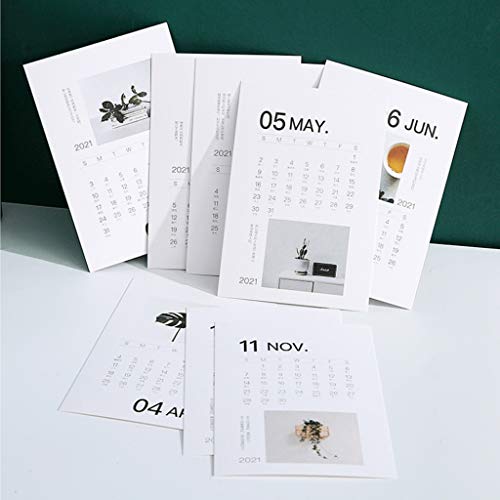 Desk Calendars 2021 Calendar Stand-up Calendar Desk Calendar with Splint 12 Months Mini Calendar,Can Be Customized Individually Calendar Calendars (Color : [Customized Models])