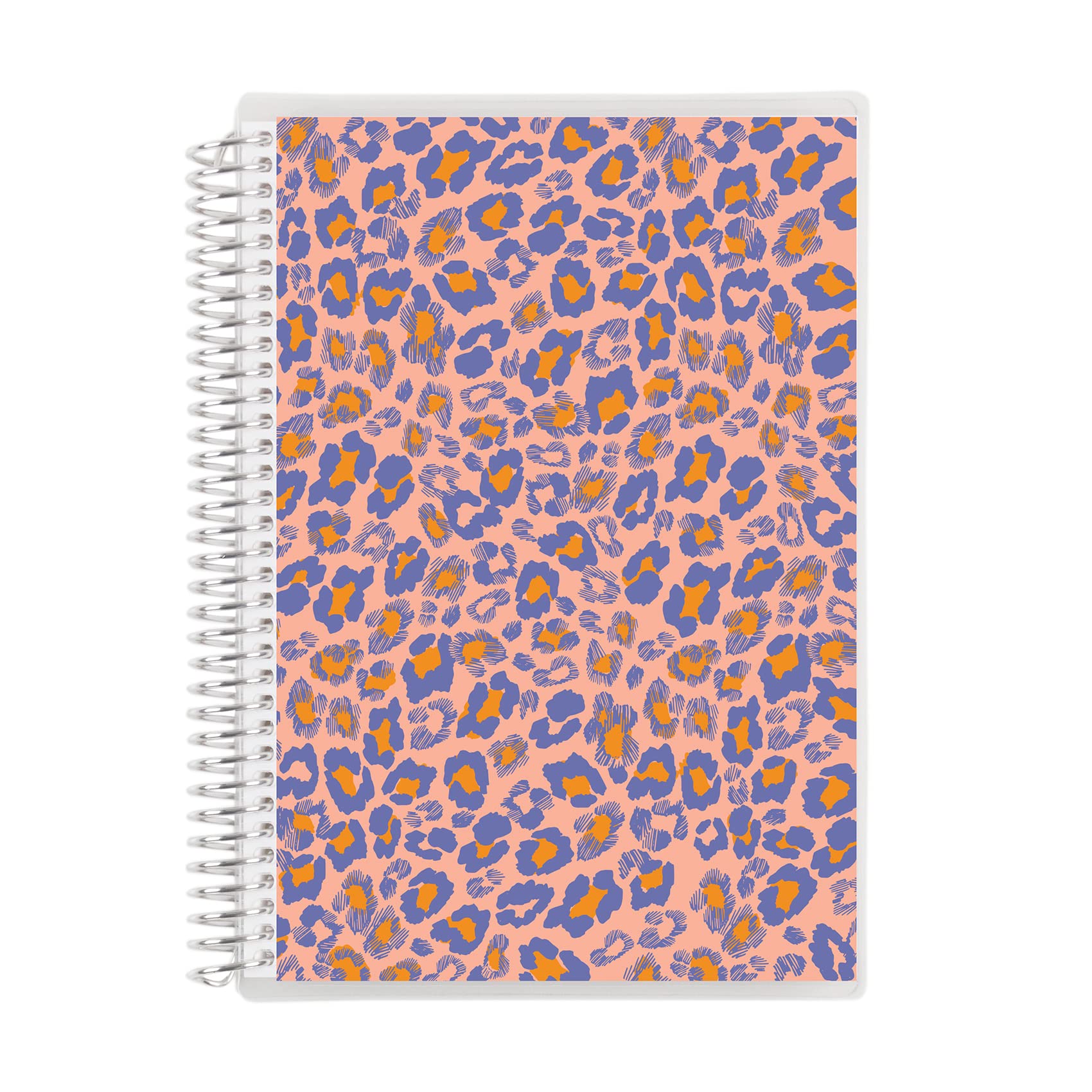 Erin Condren A5 Spiral Bound Productivity Notebook - Leopard. 160 Lined Page & To Do List Organizer Notebook. 80 Lb. Thick Mohawk Paper. Stickers Included