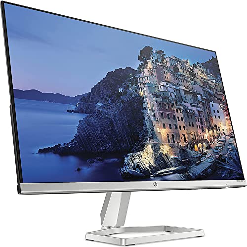 HP M24fd 23.8" Full HD 1080p 16:9 FreeSync IPS Monitor, Silver and Black Bundle with Elite Suite 18 Software + 1 Year Protection Warranty