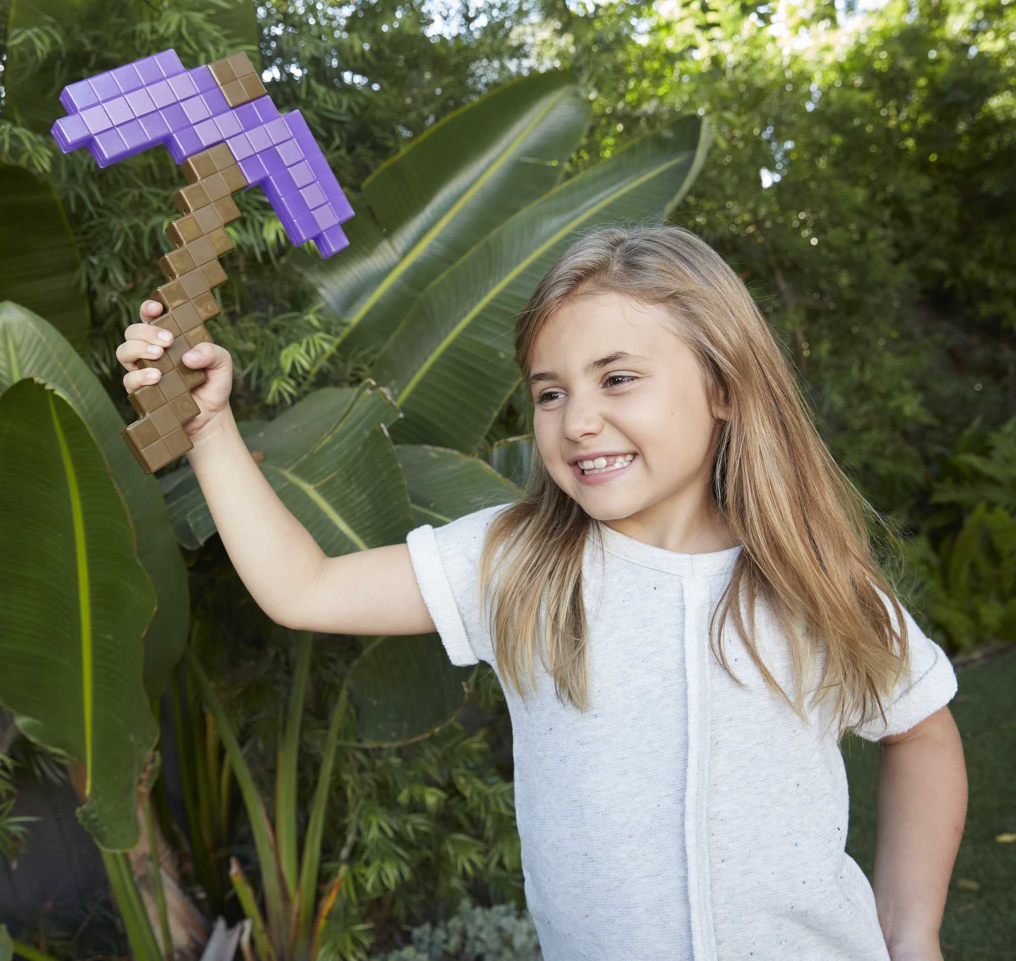 Minecraft Role-Play Accessory Collection, Child-Sized Sword or Pickaxe, Collectible Gift for Video Game Fans Age 6 Years & Older