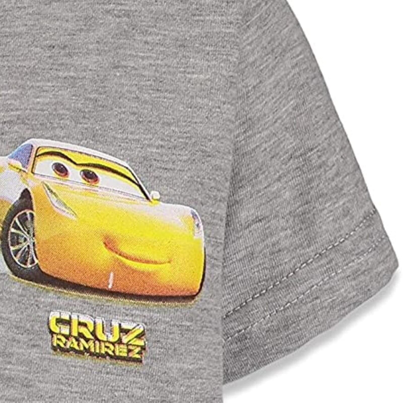 Disney Pixar Cars Lightning McQueen Tow Mater Toddler Boys 3 Pack Graphic T-Shirts Multicolor 3T